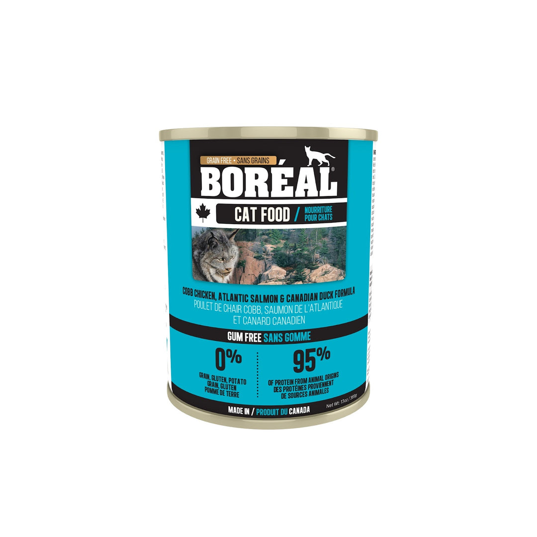 Boréal - Chat Pâté de Poulet de Chair Cobb, Saumon de l'Atlantique et ...